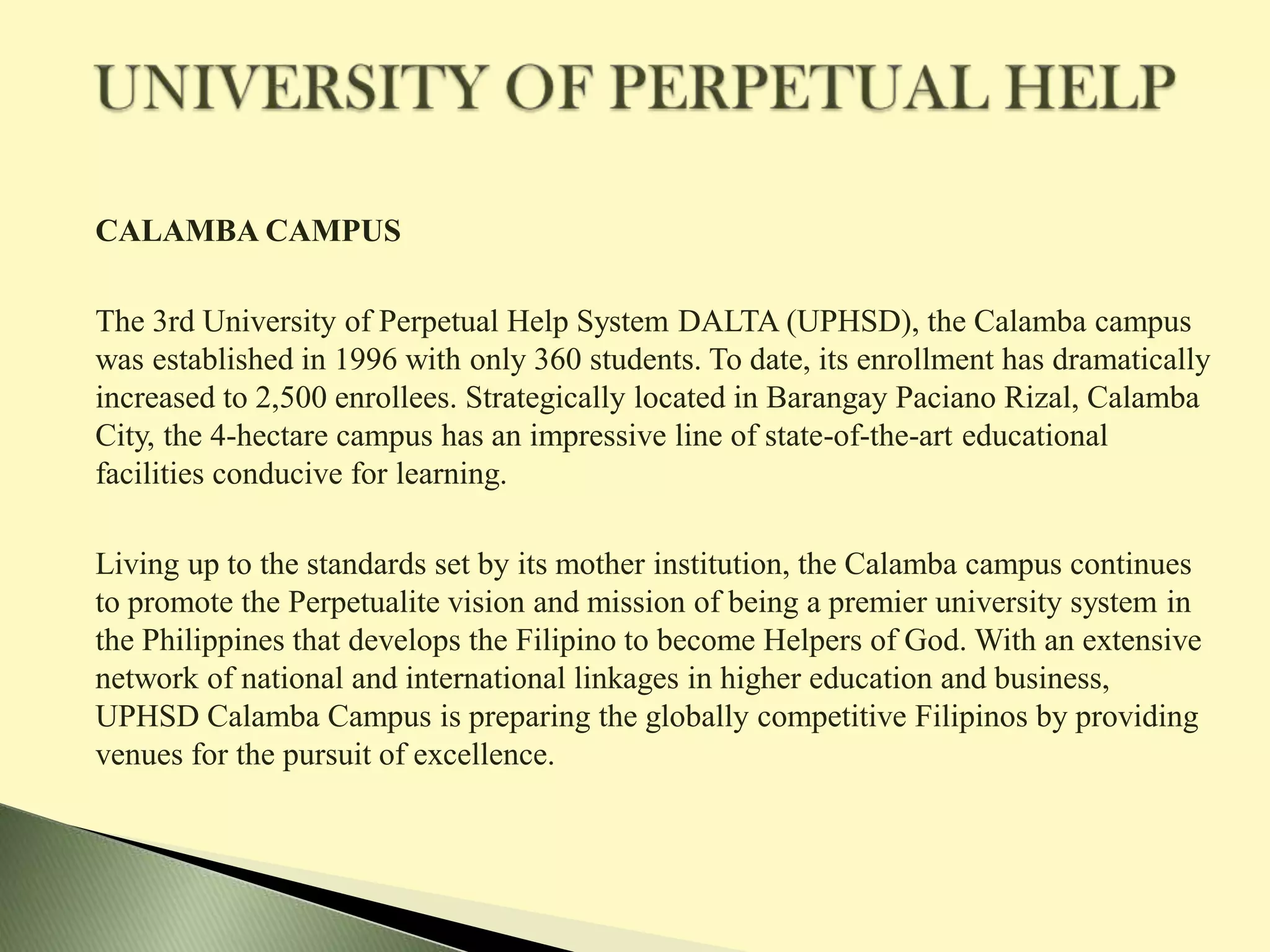 Philippines university of perpetual help system | PDF