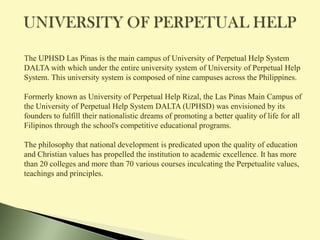 Philippines university of perpetual help system | PDF