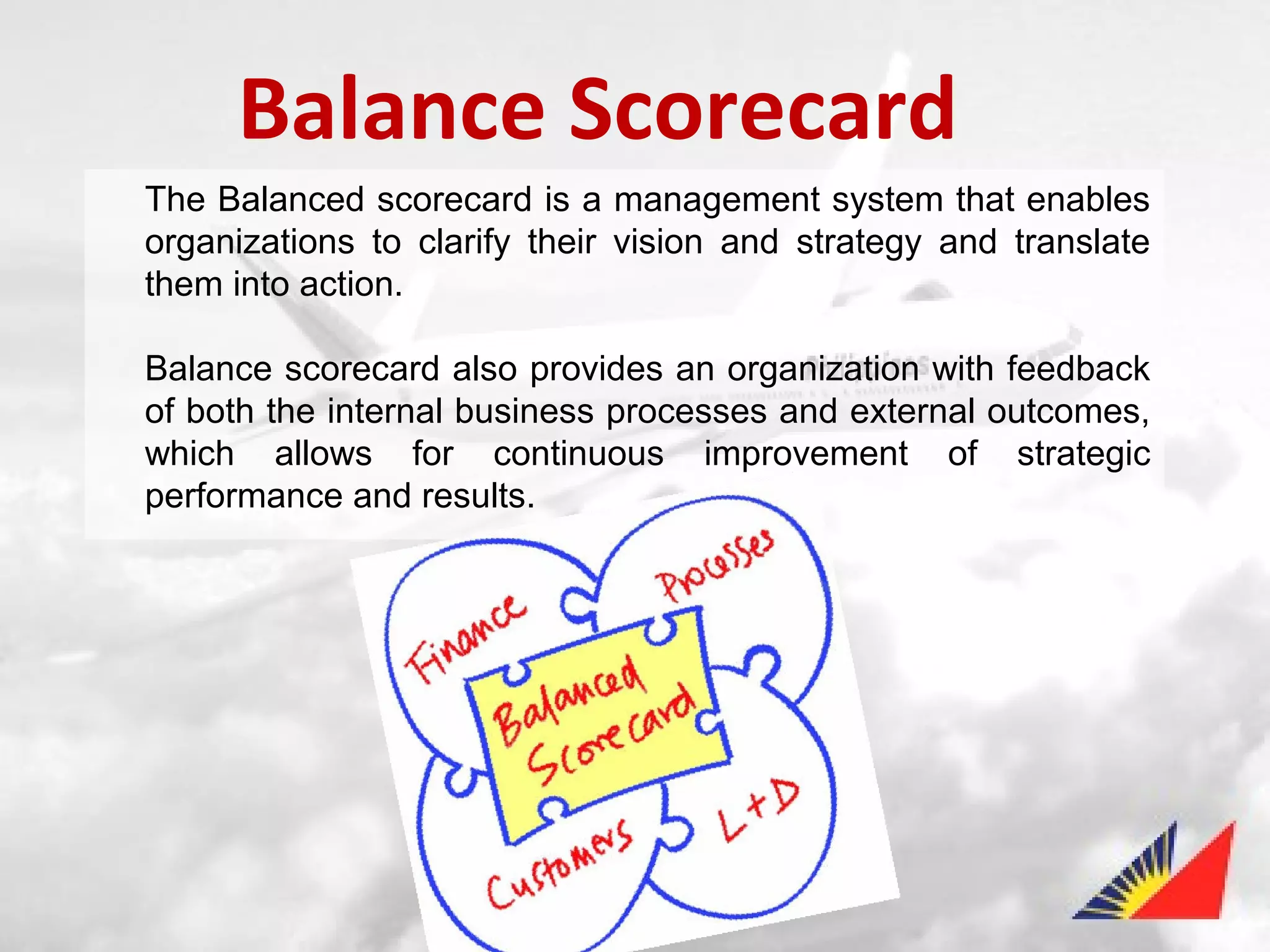 Philippines Airlines balance scorecard | PPT