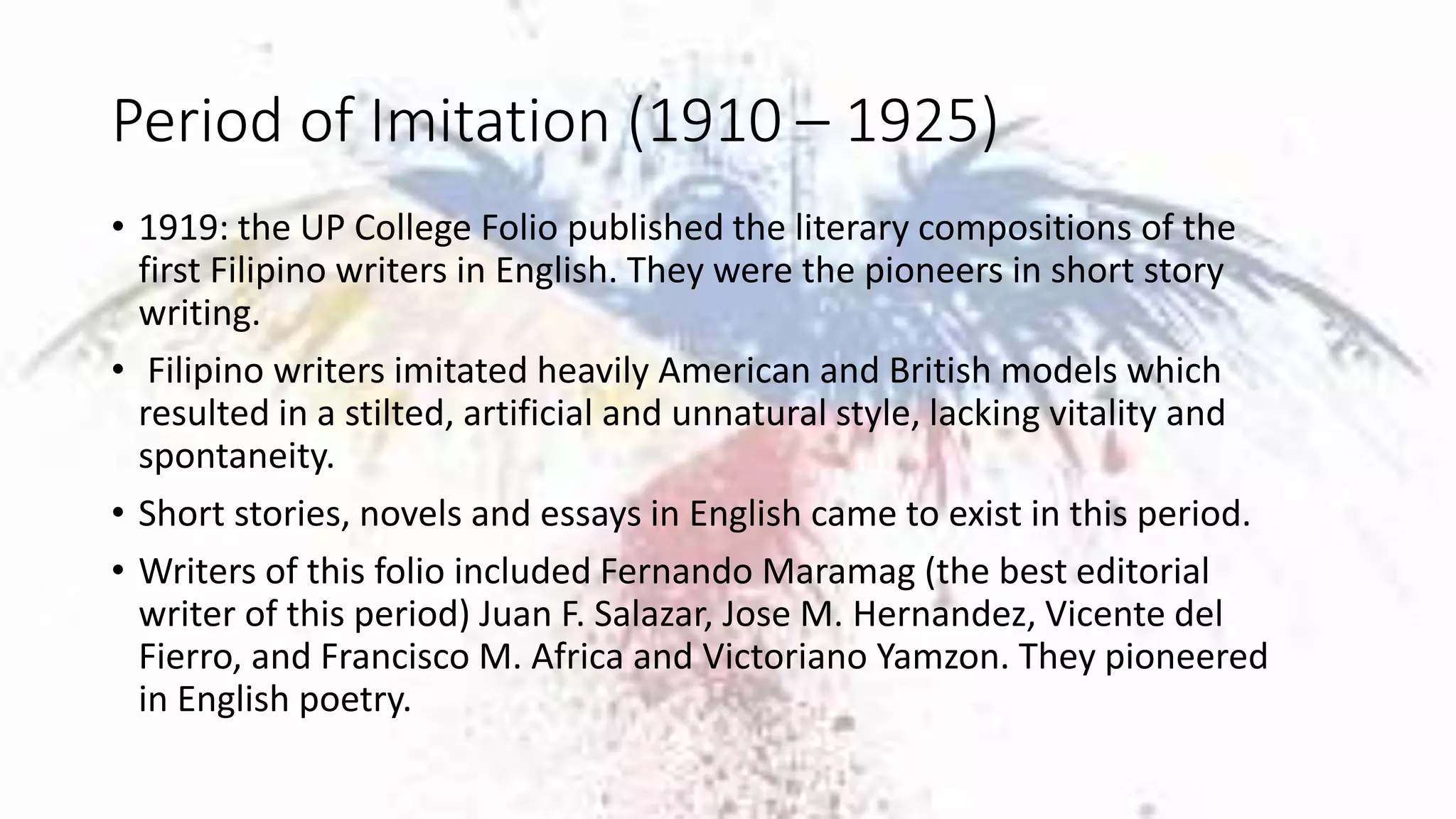 Philippines and Philippine Literature in English | PPTX