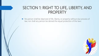 Philippines bill of rights | PPTX