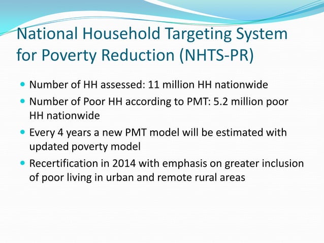 Pantawid Pamiliyang Pilipino Program - Conditional Cash Transfer (The ...