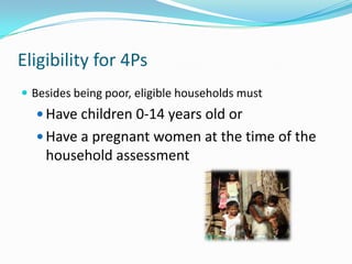 Pantawid Pamiliyang Pilipino Program - Conditional Cash Transfer (The ...