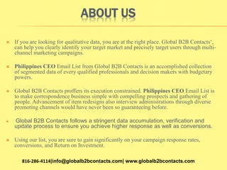 Philippines CEO email list | PPTX