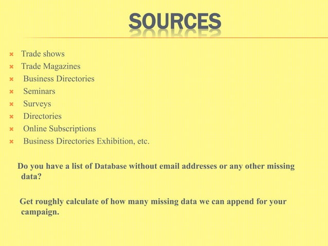 Philippines CEO email list | PPTX