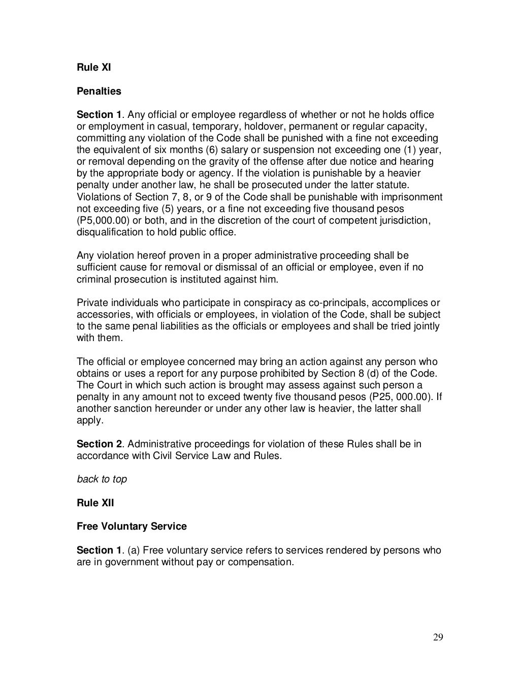 Philippines code of conduct and ethical standards for public official…