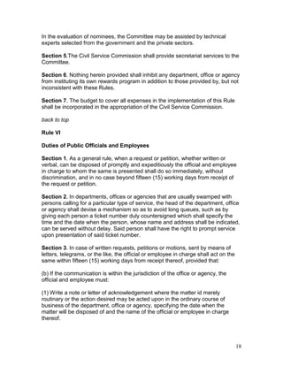 Philippines code of conduct and ethical standards for public officials ...