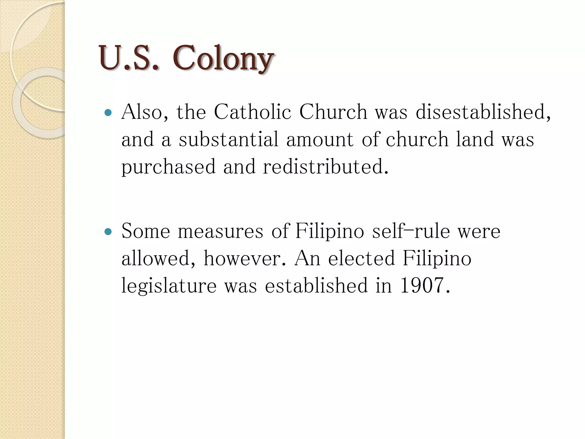 Philippines During American Period | PPTX