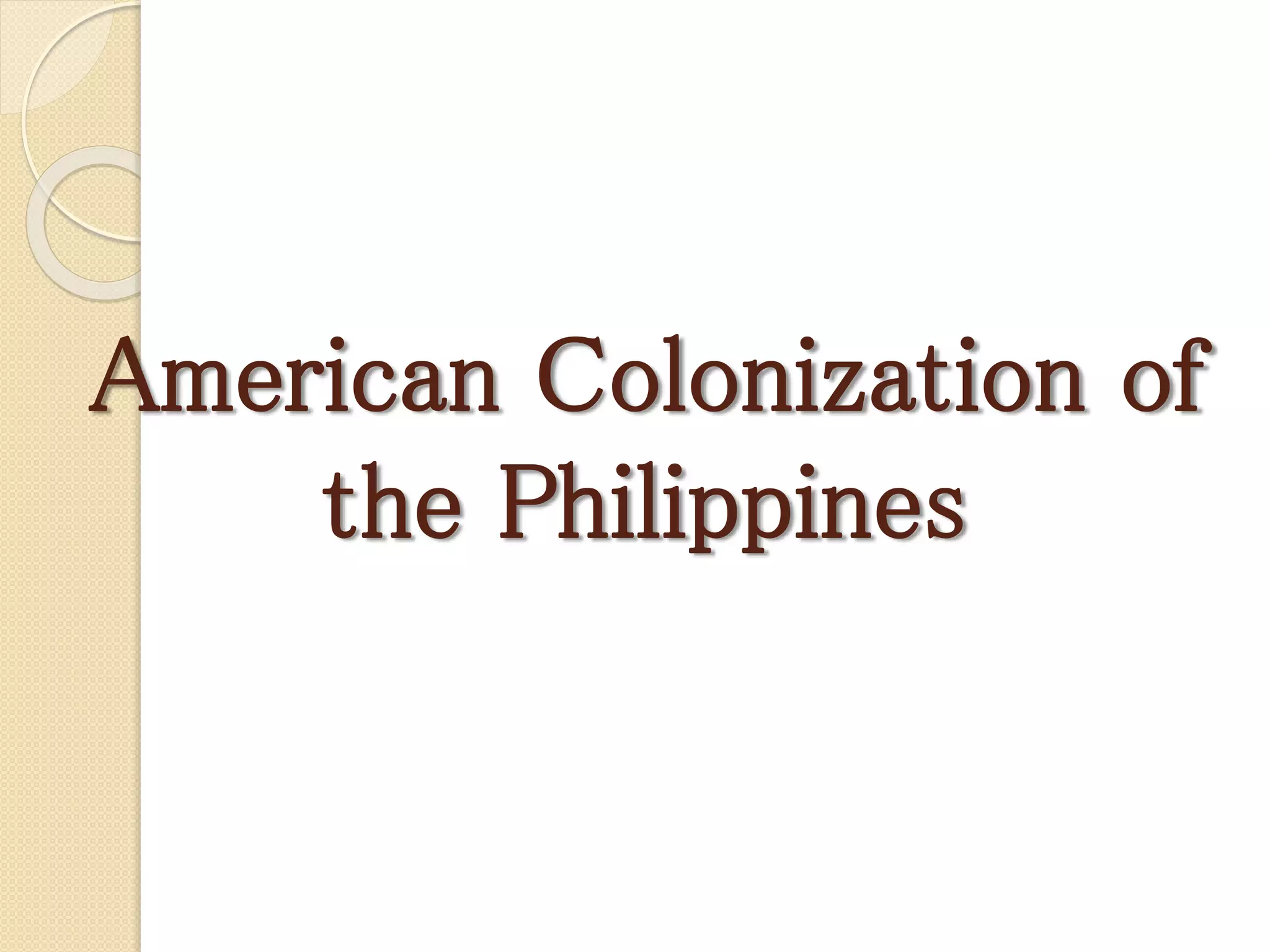Philippines During American Period | PPTX
