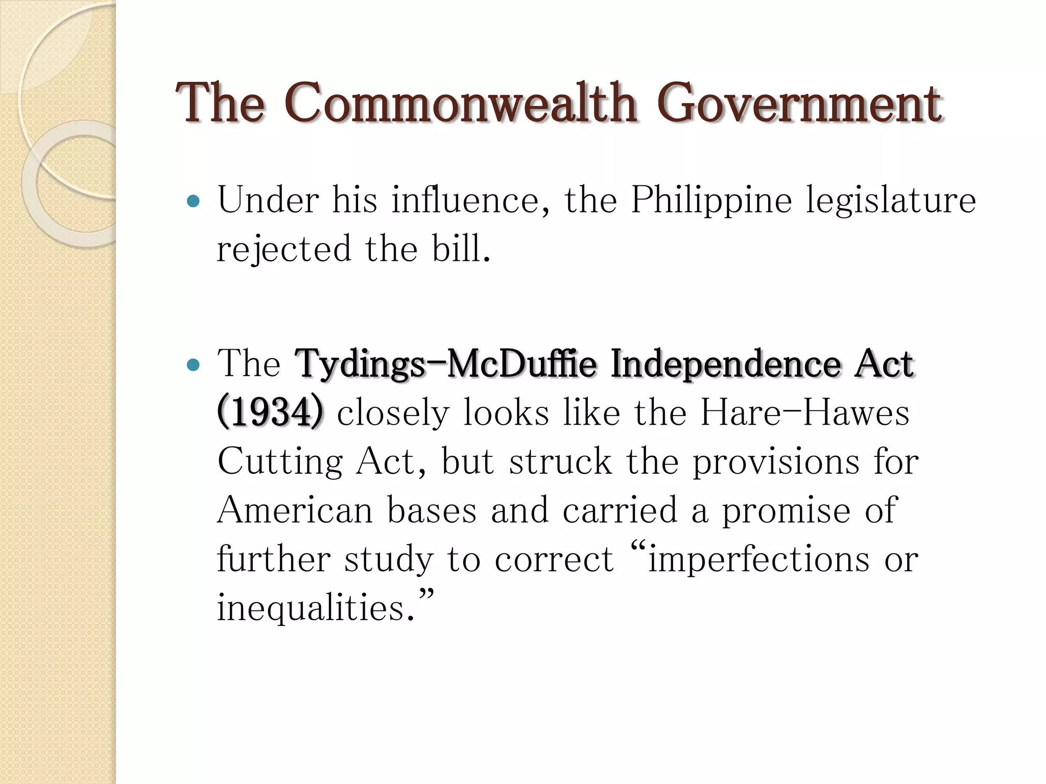 Philippines During American Period | PPTX