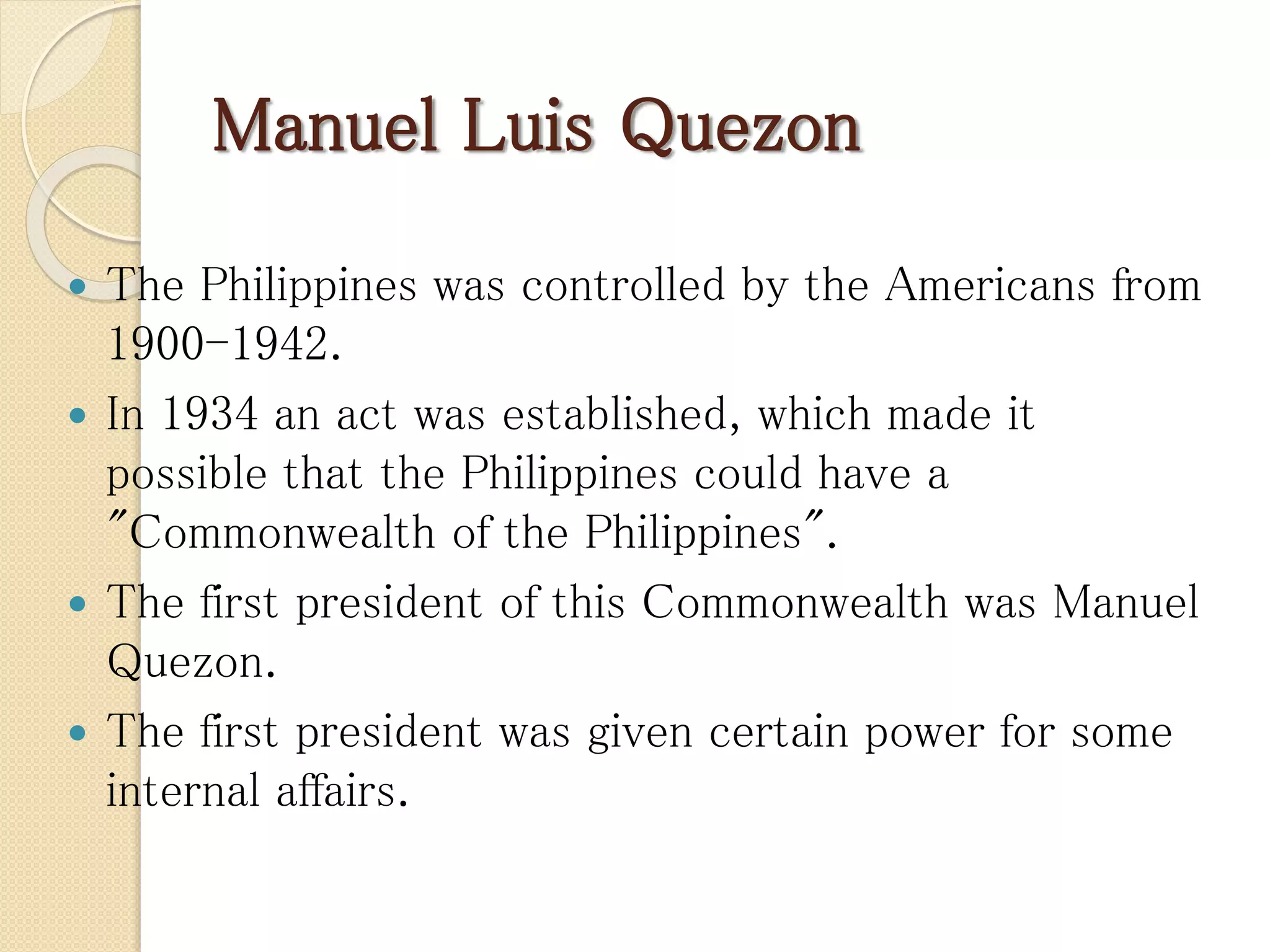 Philippines During American Period | PPTX