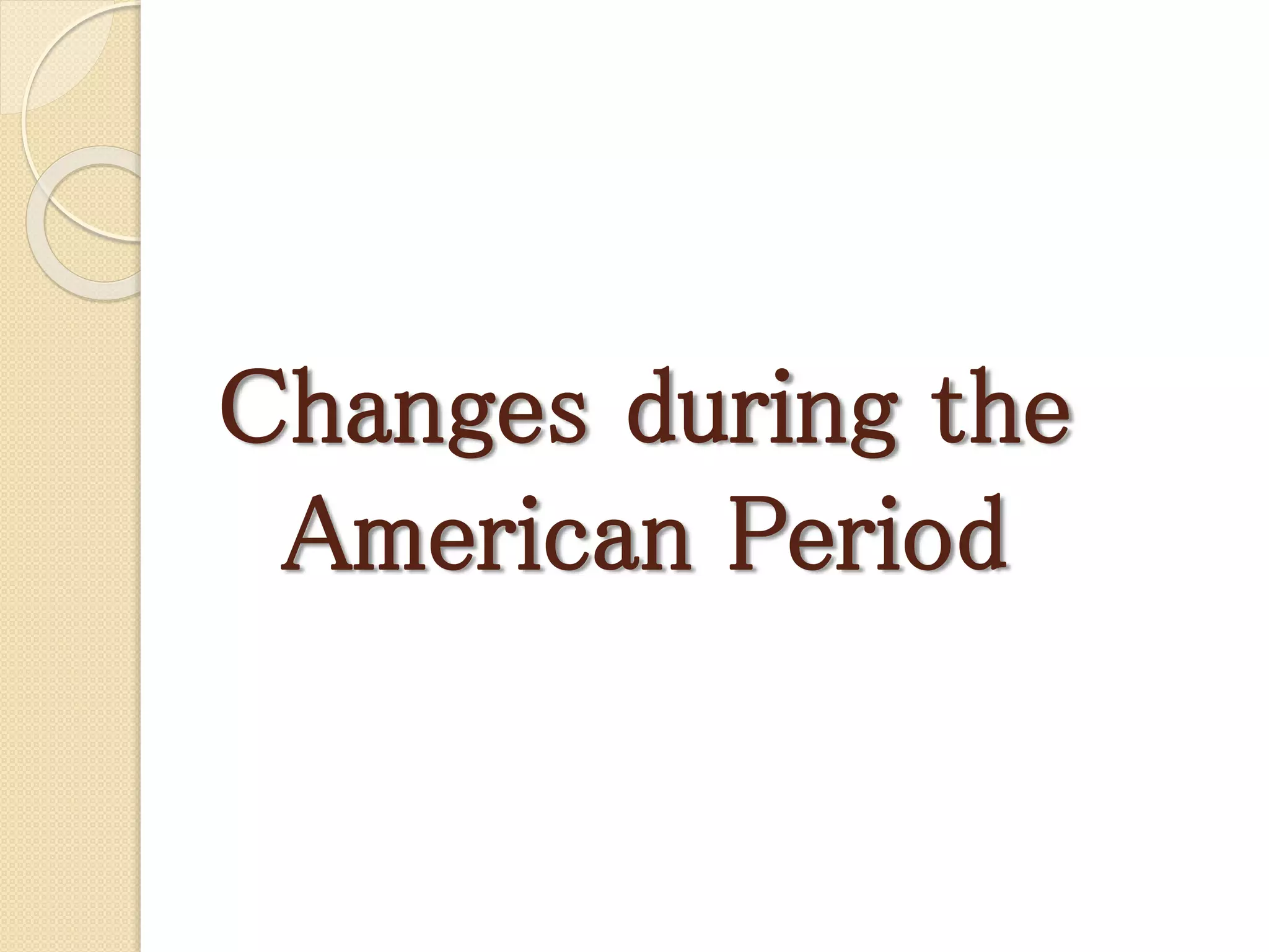 Philippines During American Period | PPTX