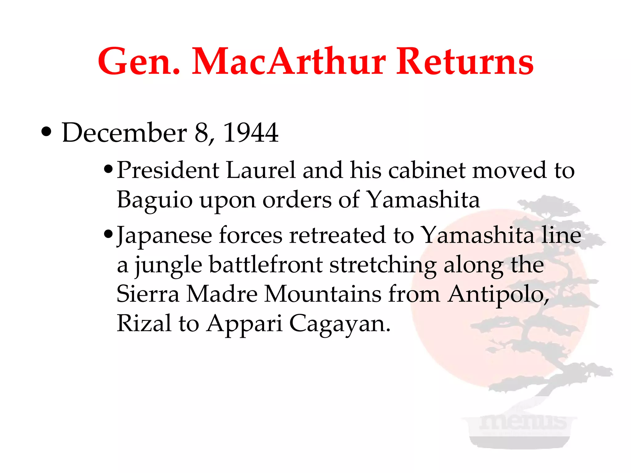 Philippines during japanese occupation (revised) | PPT