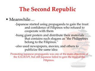 Philippines during japanese occupation (revised) | PPT