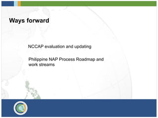 NAP Process in the Philippines: Enhancing the National Climate Change ...
