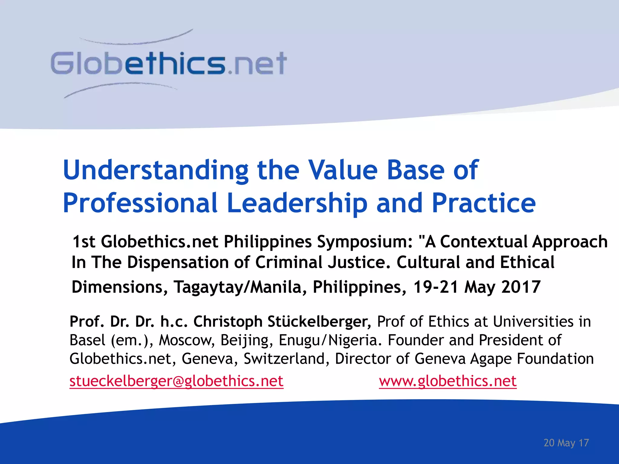 Ethics and Professional Leadership | PPTX