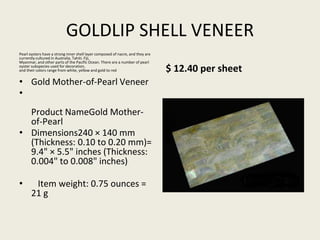 Philippine shell veneer sheets (1).ppsx (1) (2) (1) | PPTX