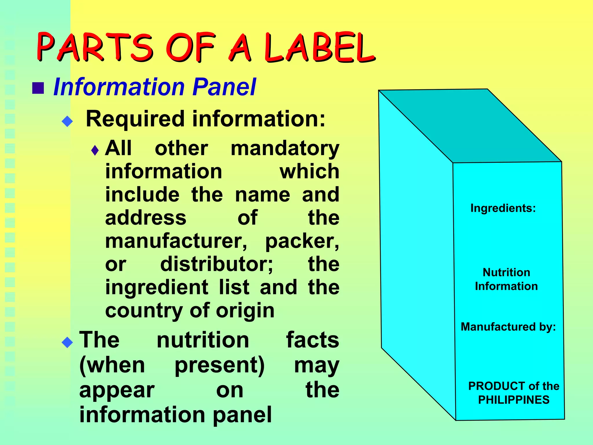 Philippines labeling requirements | PDF