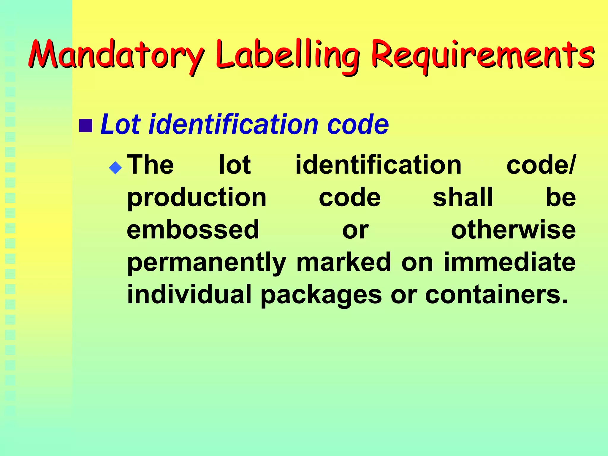 Philippines labeling requirements | PDF