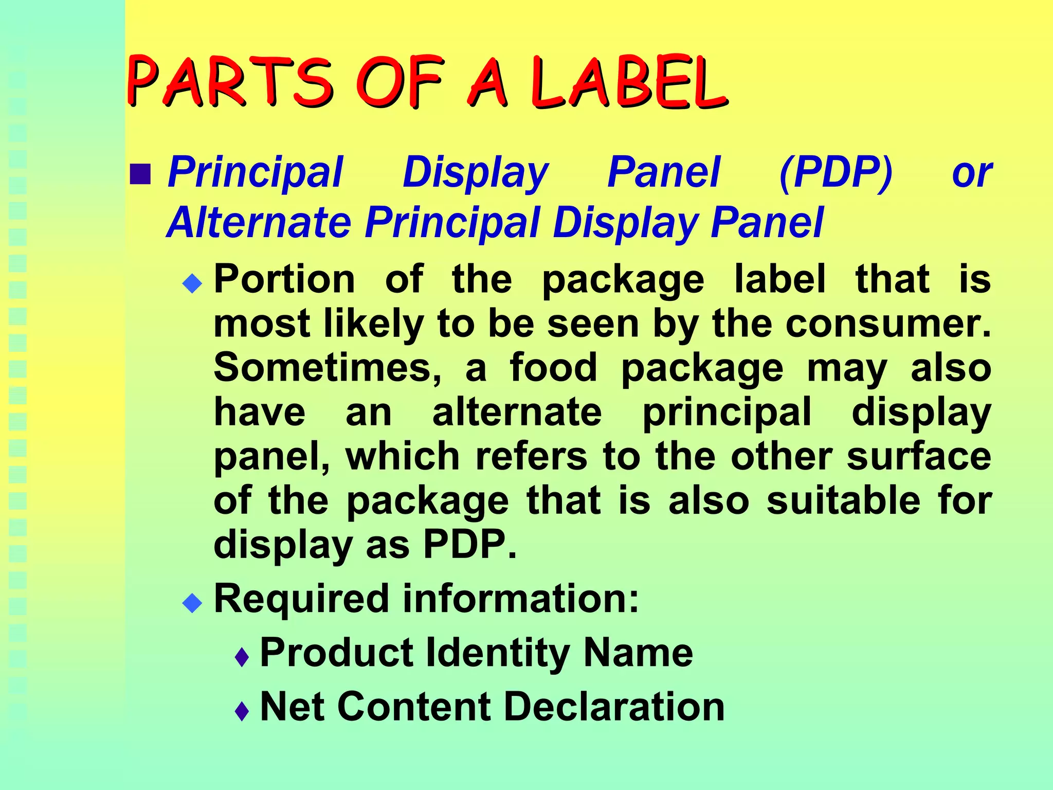 Philippines labeling requirements | PDF