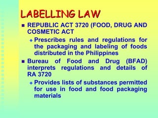 Philippines labeling requirements | PDF