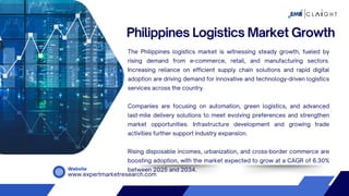 Philippines Logistics Market Report 2025-2034: Industry Growth and ...