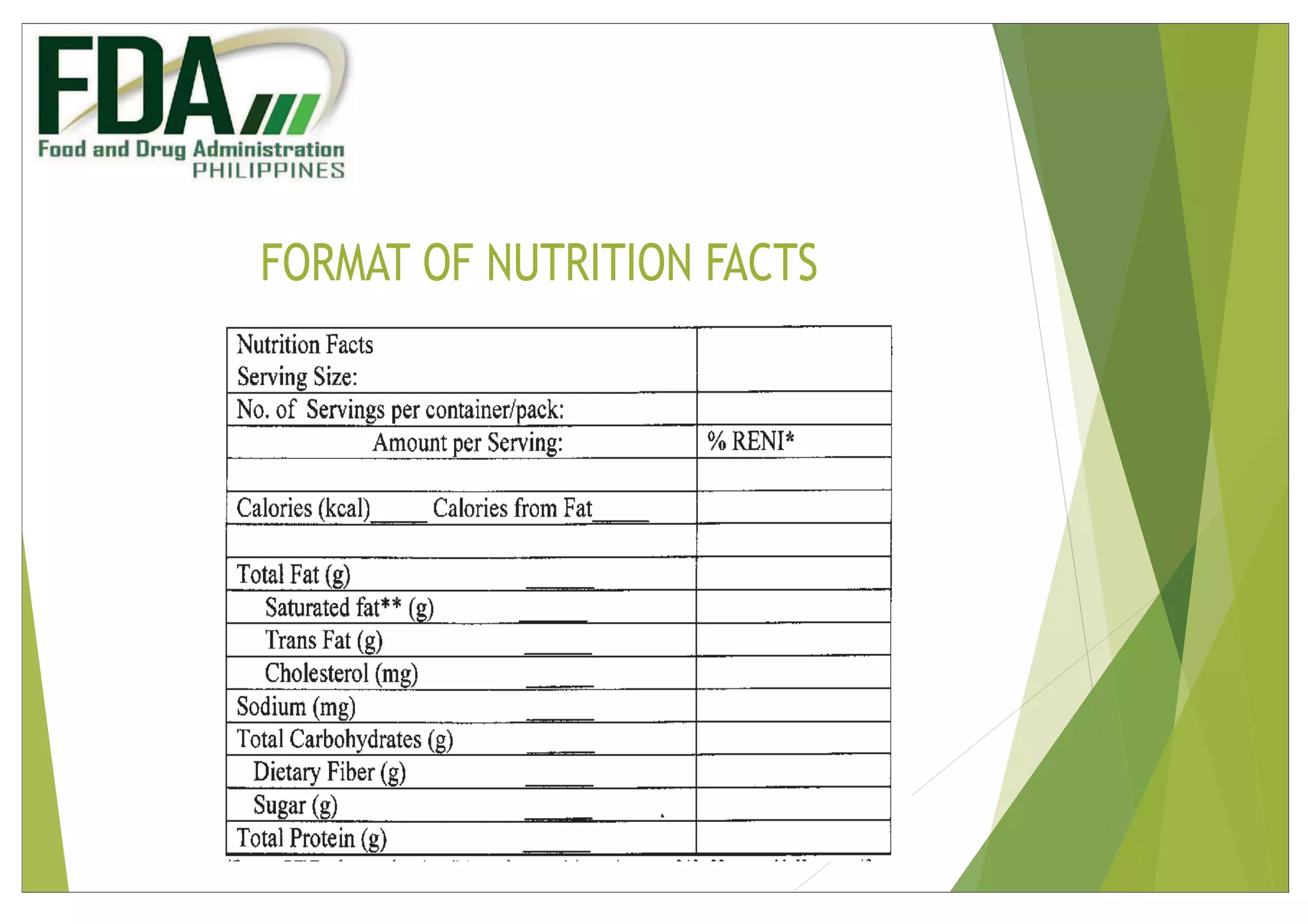 Philippines Nutrition and Labelling Claims 2015 | PDF