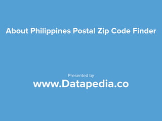 Philippines Zip Codes Finder | PPT