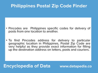 Philippines Zip Codes Finder | PPT