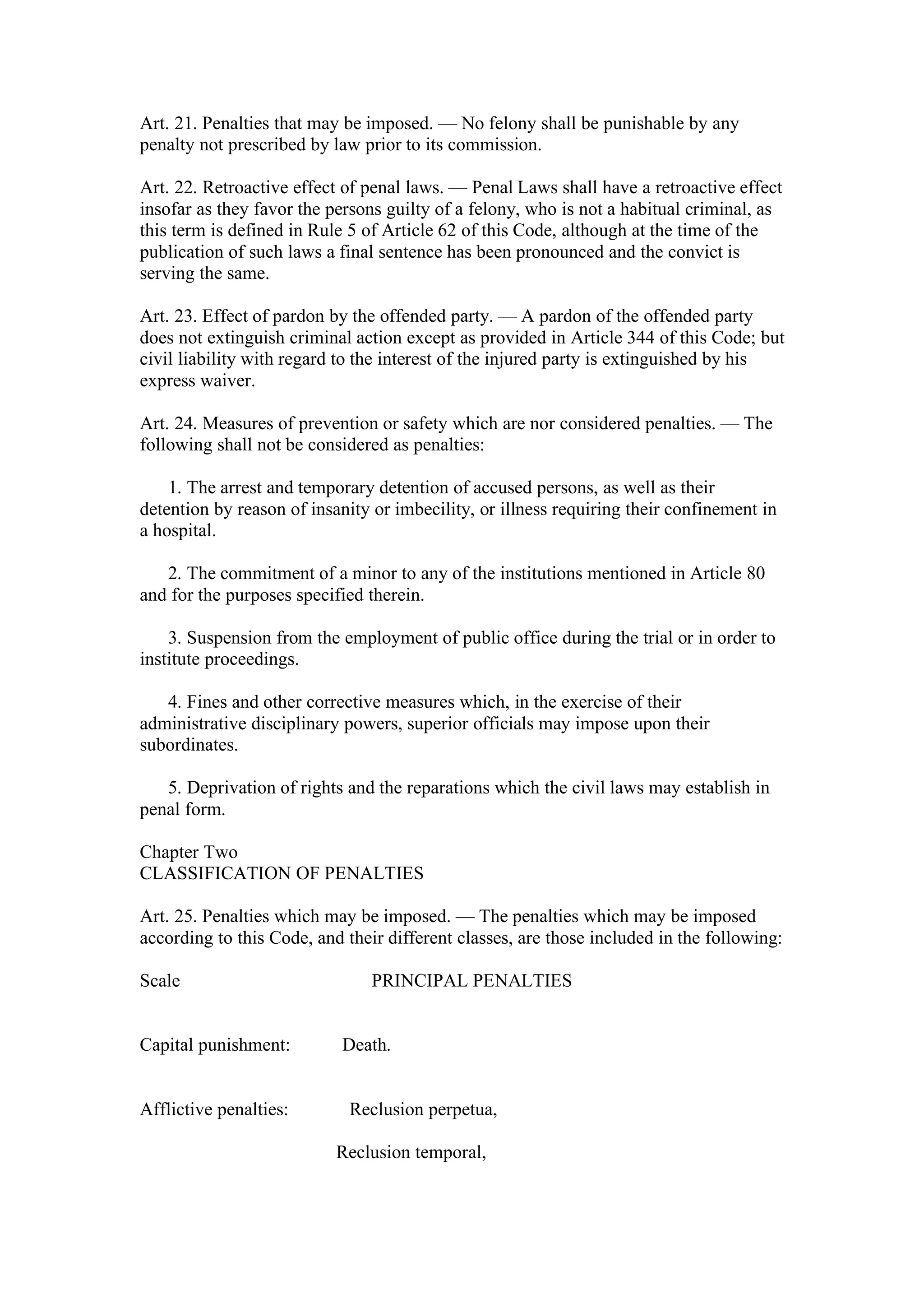 Philippines Revised penal code.pdf | Crime & Harmful Acts to ...