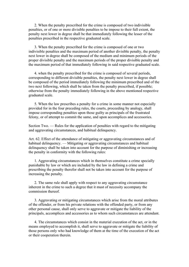 Philippines Revised penal code.pdf | Crime & Harmful Acts to ...