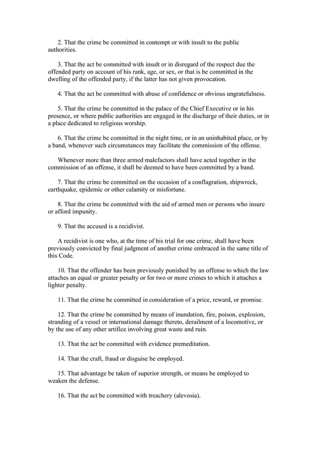 Philippines Revised penal code.pdf | Crime & Harmful Acts to ...