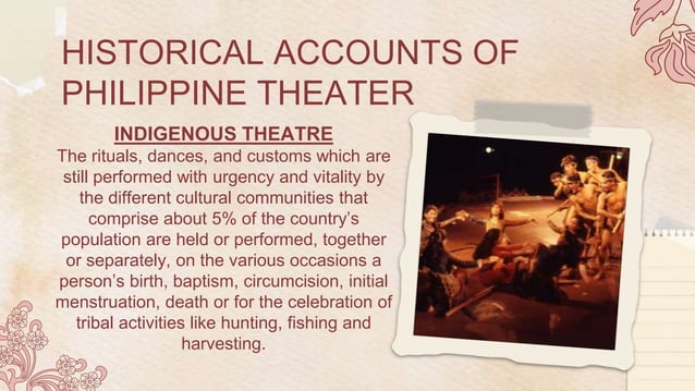PHILIPPINE THEATER.pptx | Theater | Fine Art