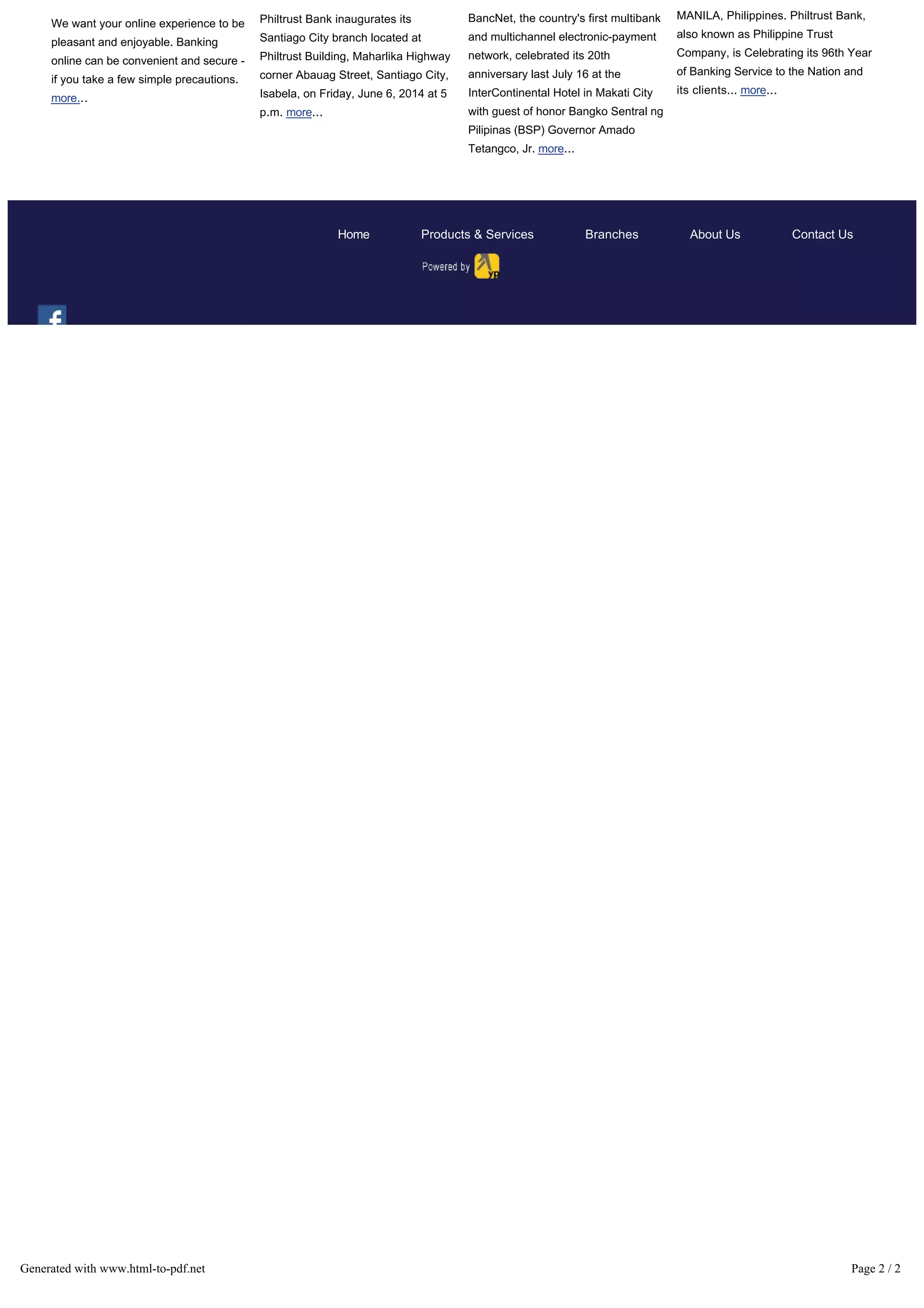 Philippine trust company philtrust bank | PDF