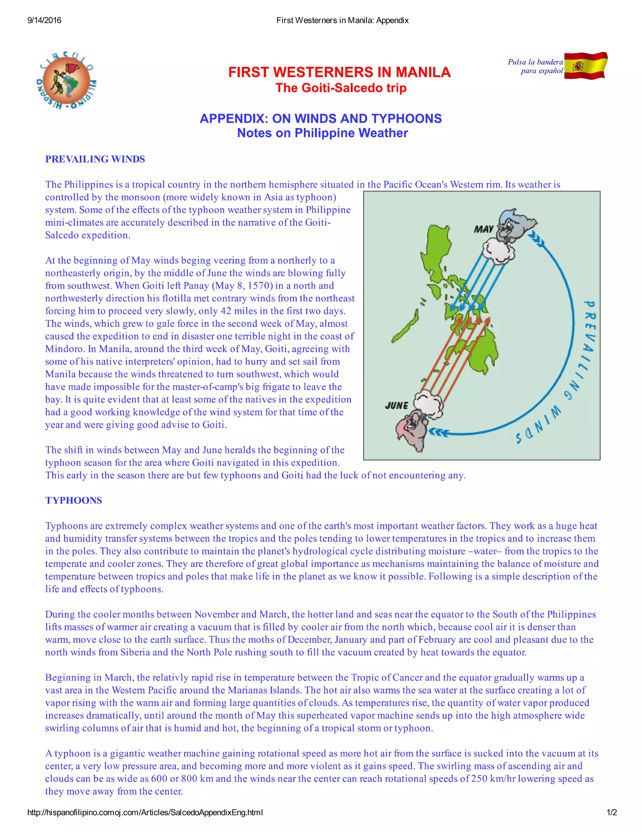 Philippine winds | PDF