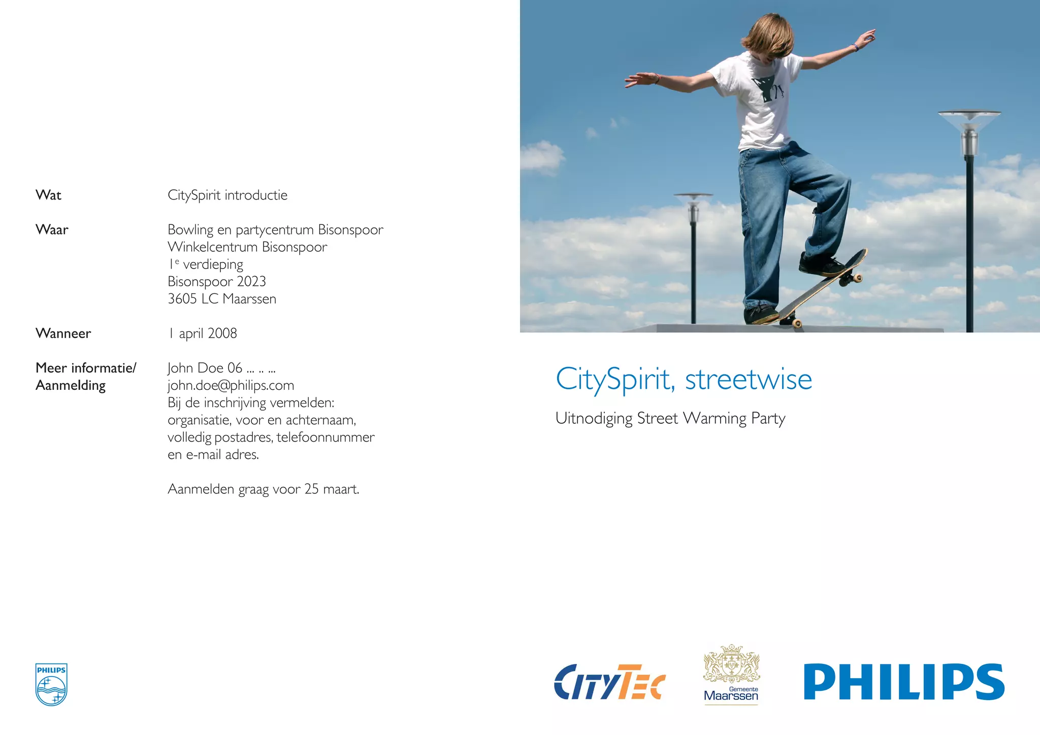 PHILIPS - City Spirit Streetwise (Uitnodiging) | PDF