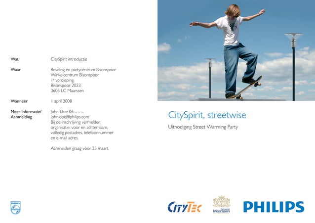 PHILIPS - City Spirit Streetwise (Uitnodiging) | PDF