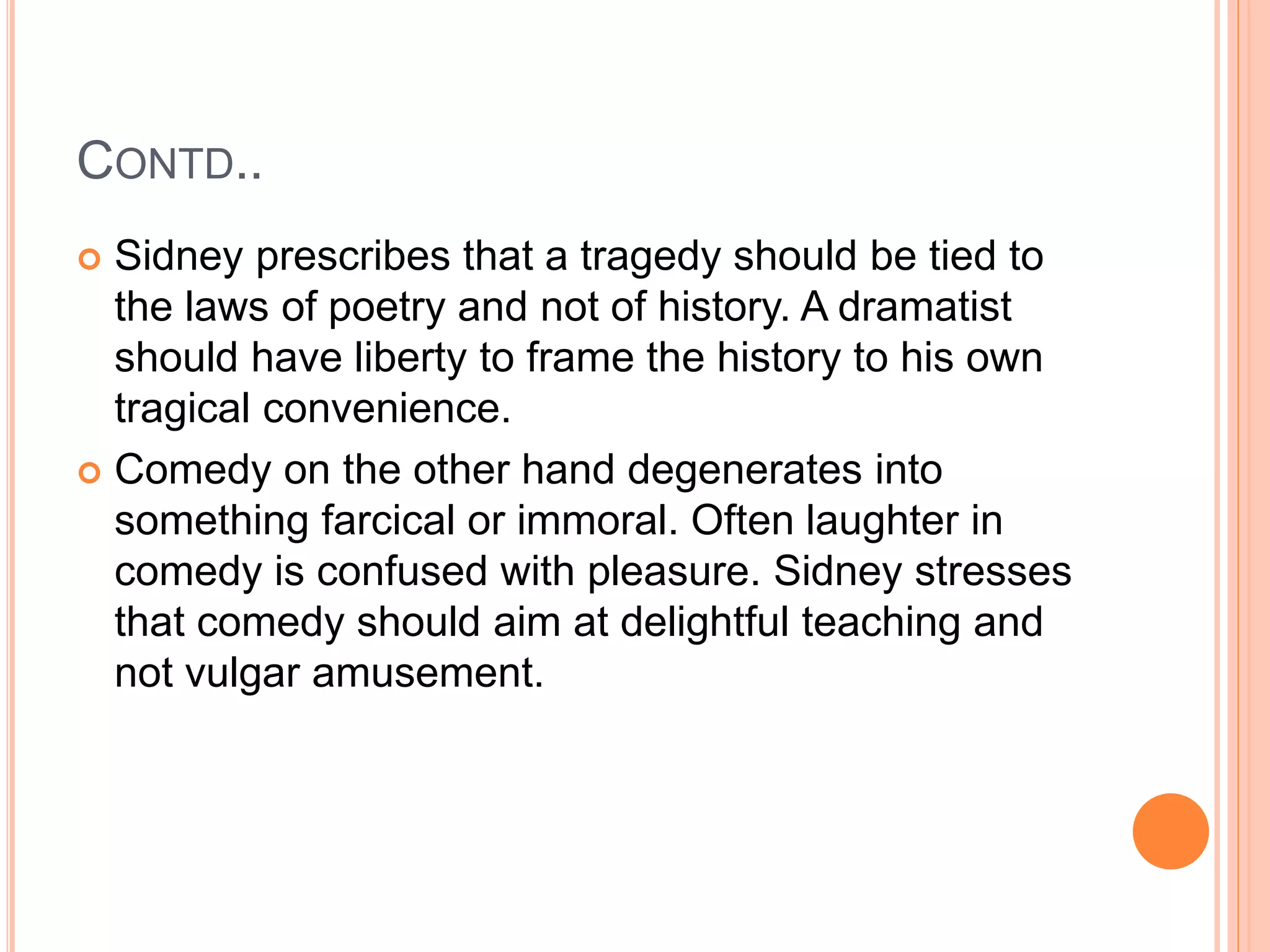 Philip sidney an apology for poetry | PPTX