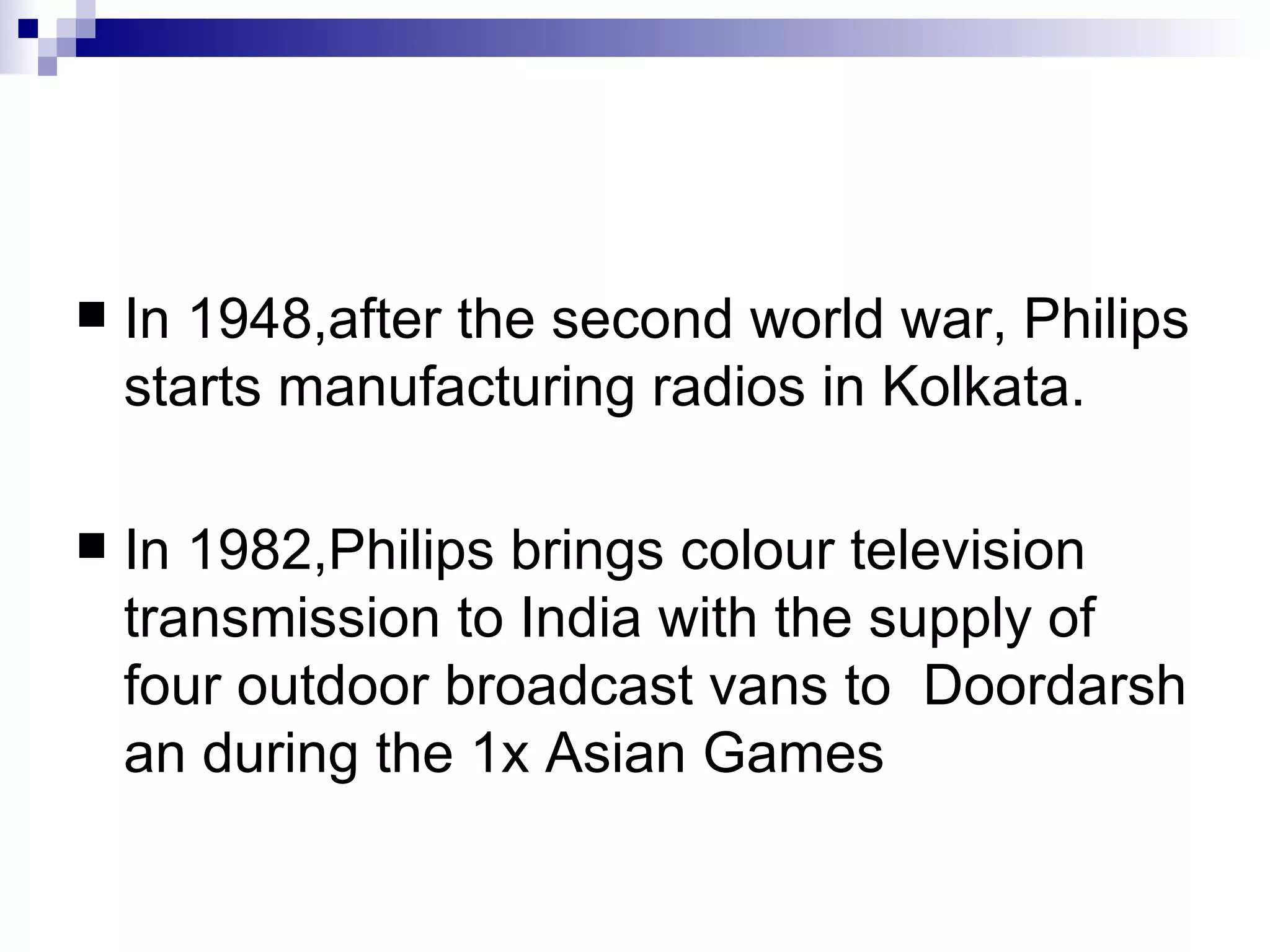 Philips India Timeline | PPT