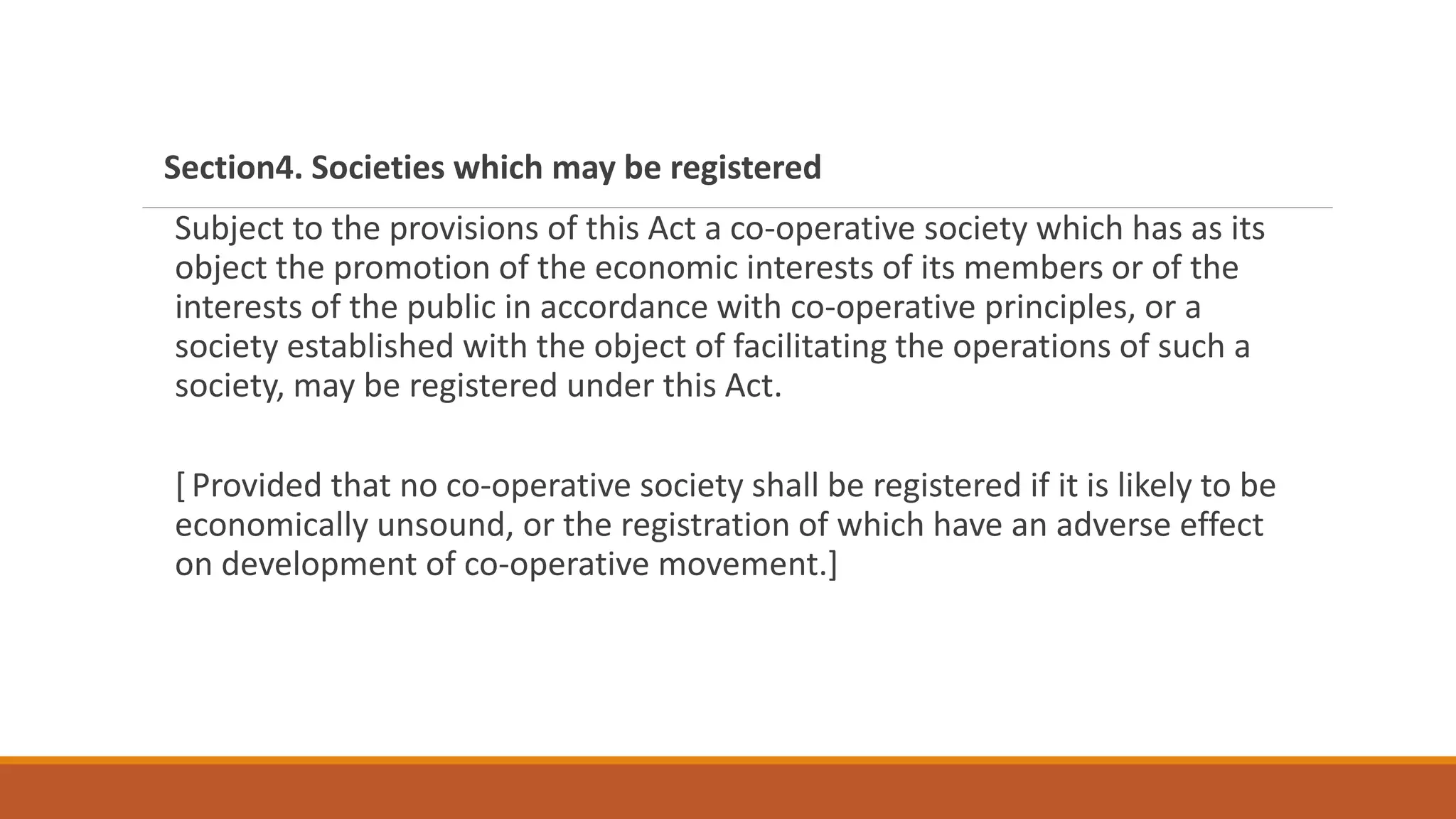 ORGANISATION AND REGISTRATION OF CO-OPERATIVE SOCIETIES | PPTX