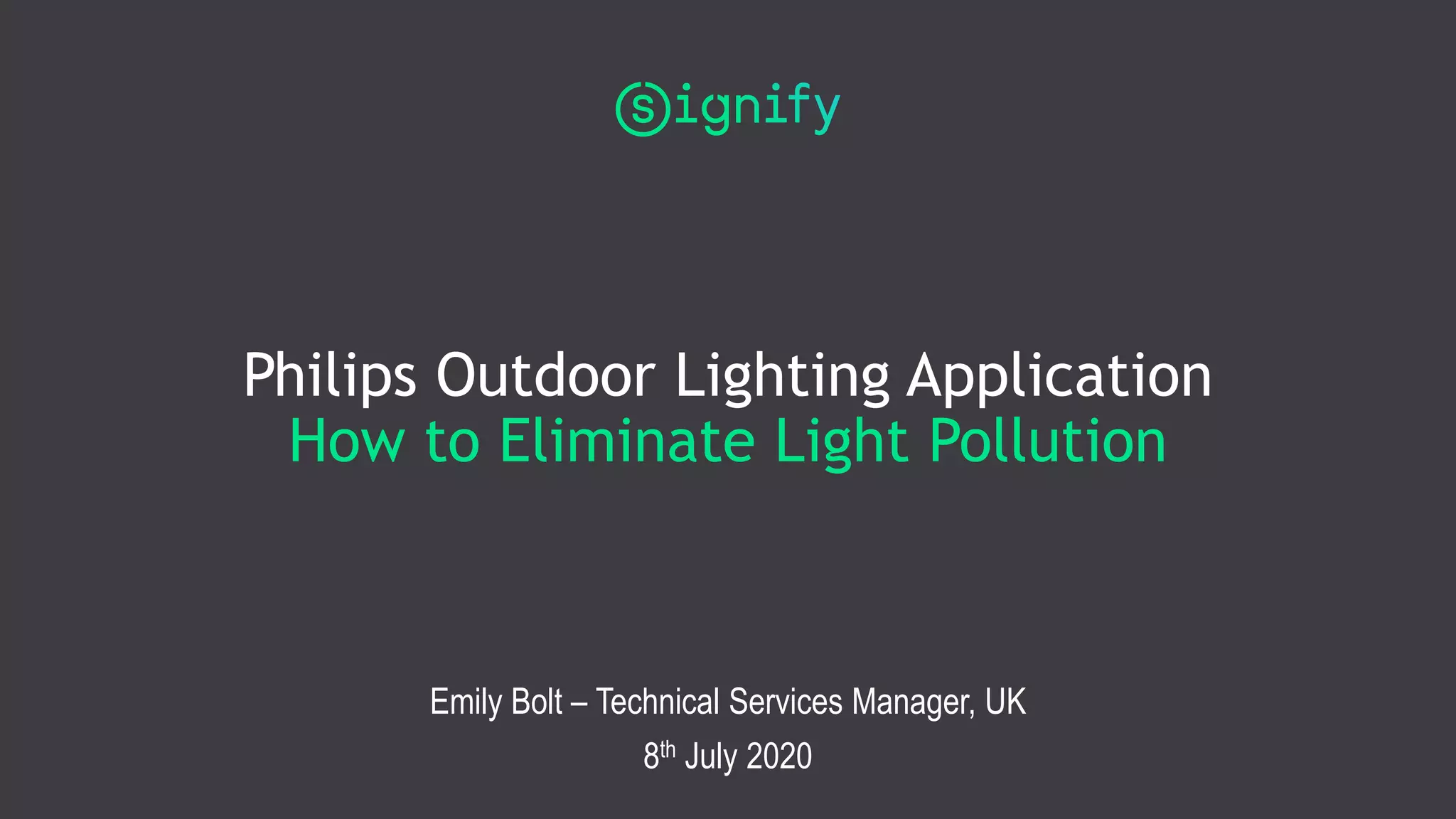 ILP CPD webinar: How to eliminate light pollution - How we can mitigate ...