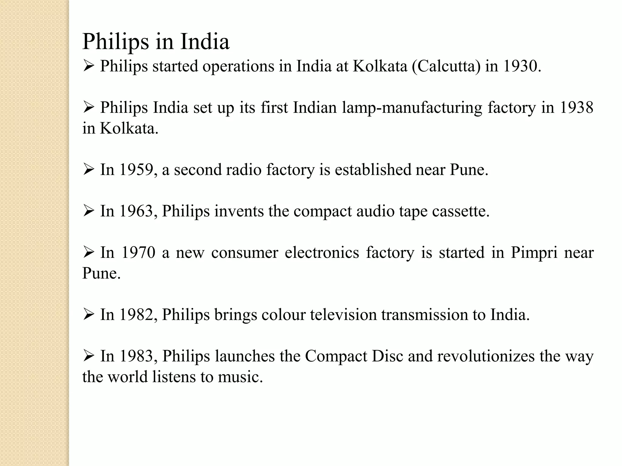 Philips presentation | PPTX