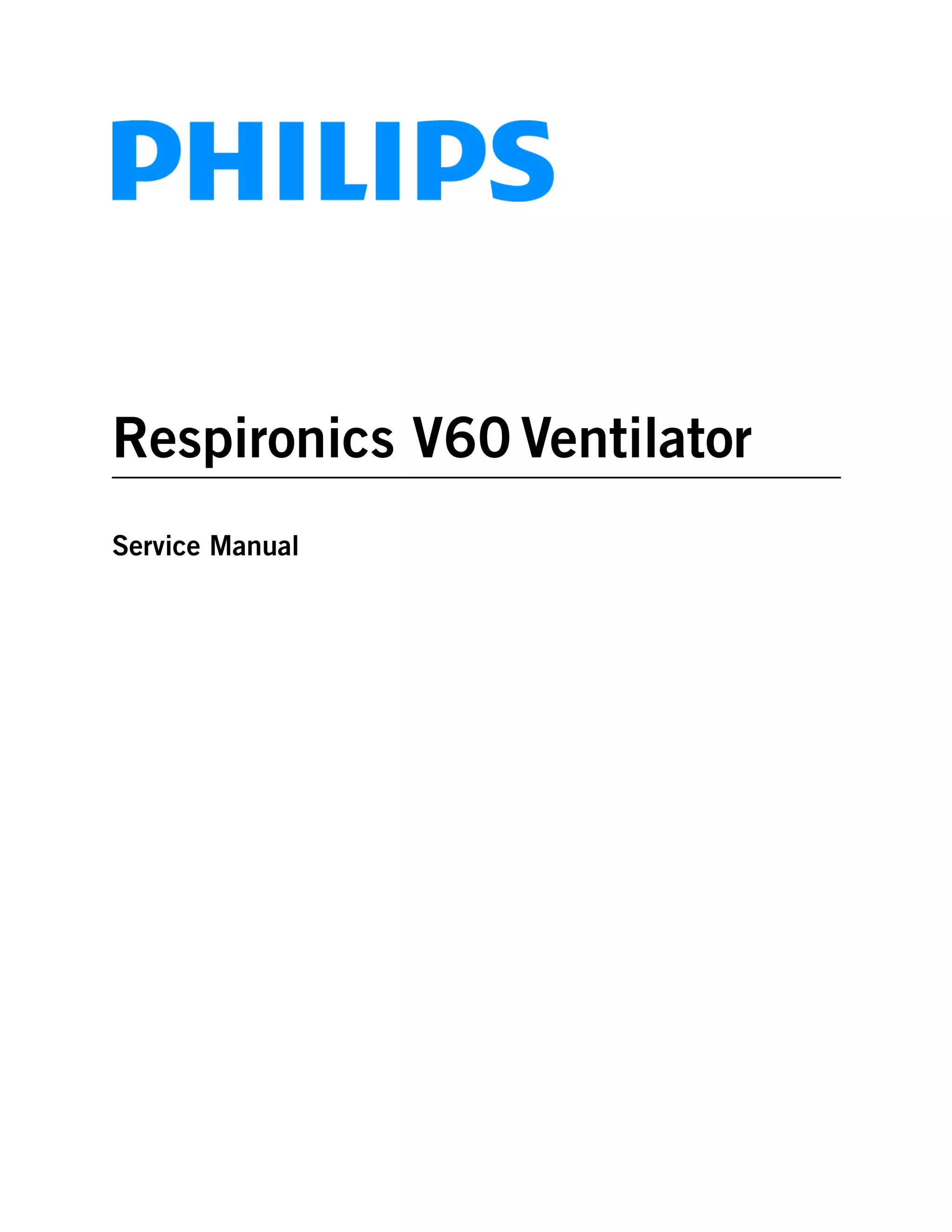 Philips Respironics V60 - Service manual.pdf