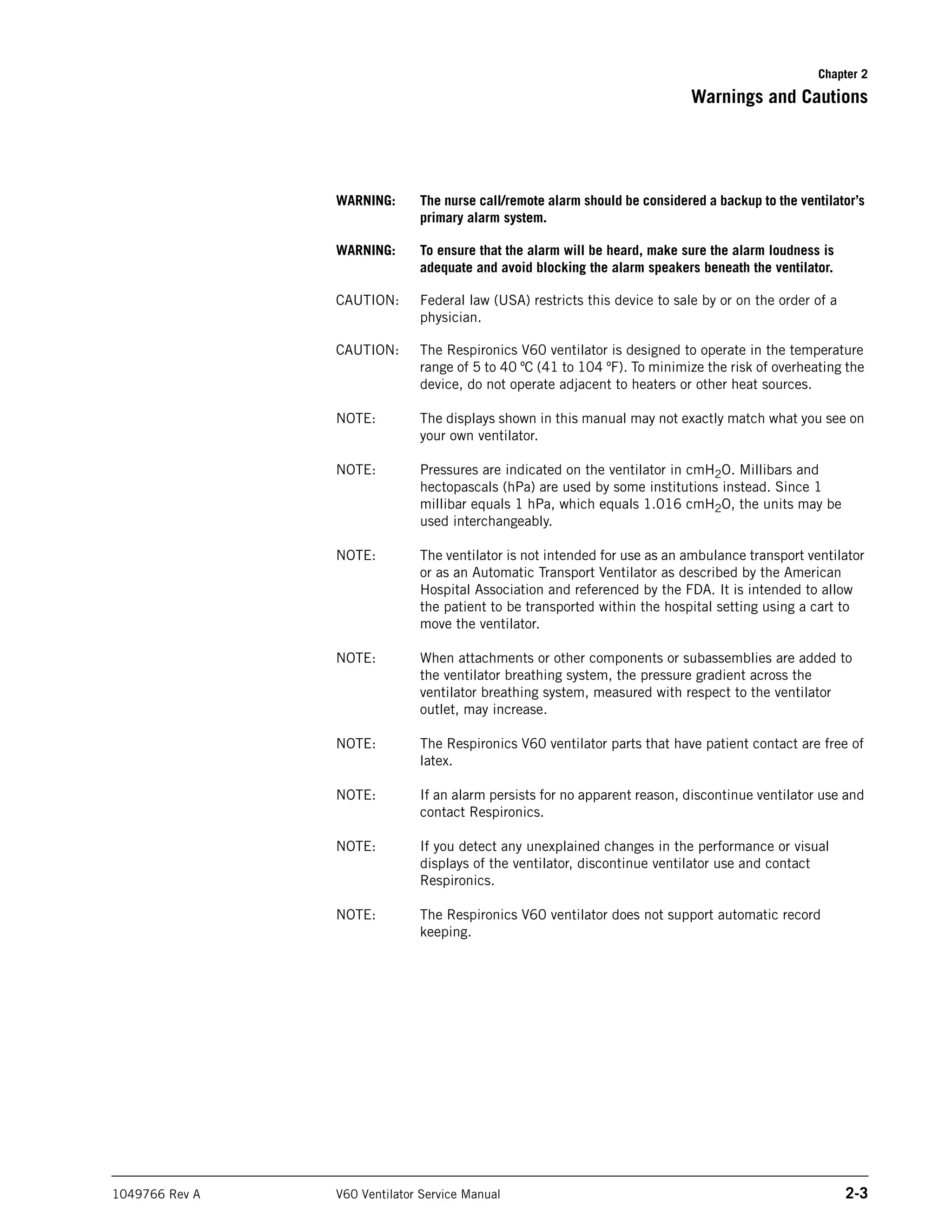 Philips Respironics V60 - Service manual.pdf