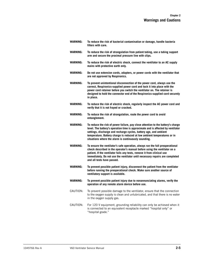 Philips Respironics V60 - Service manual.pdf