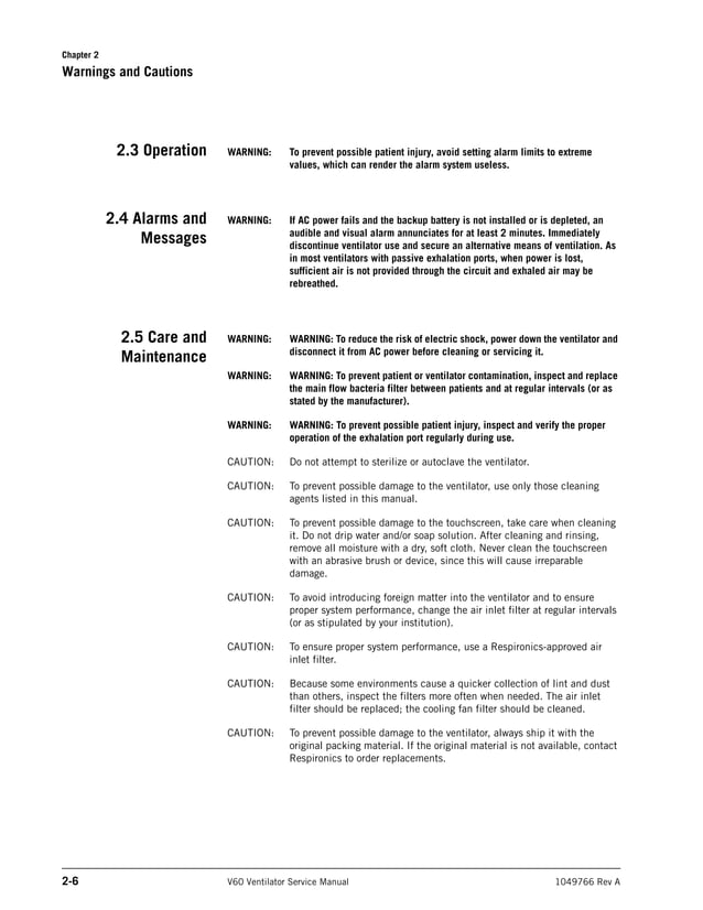 Philips Respironics V60 - Service manual.pdf