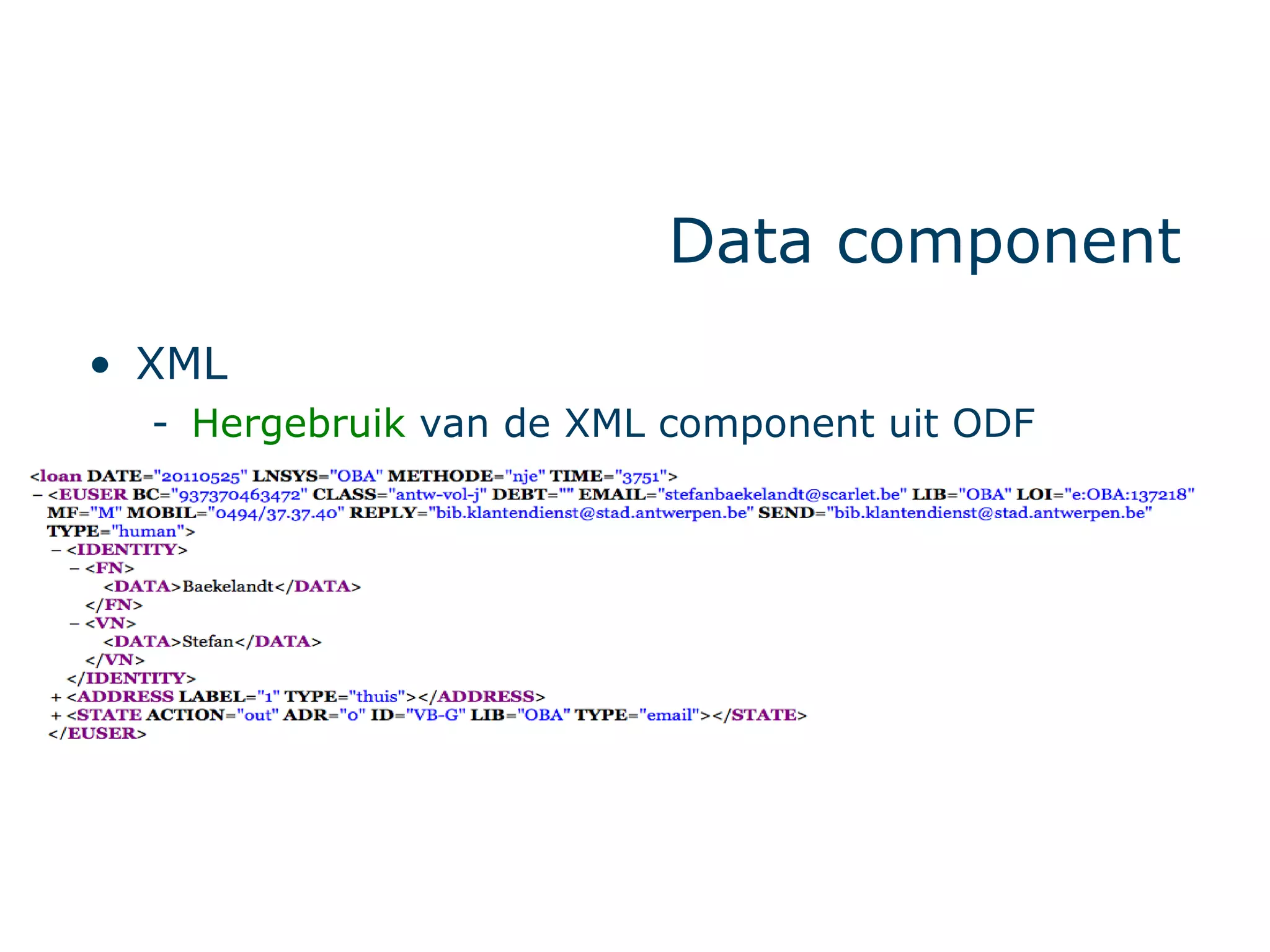 OpenDocument Format in bibliotheeksystemen | PPT