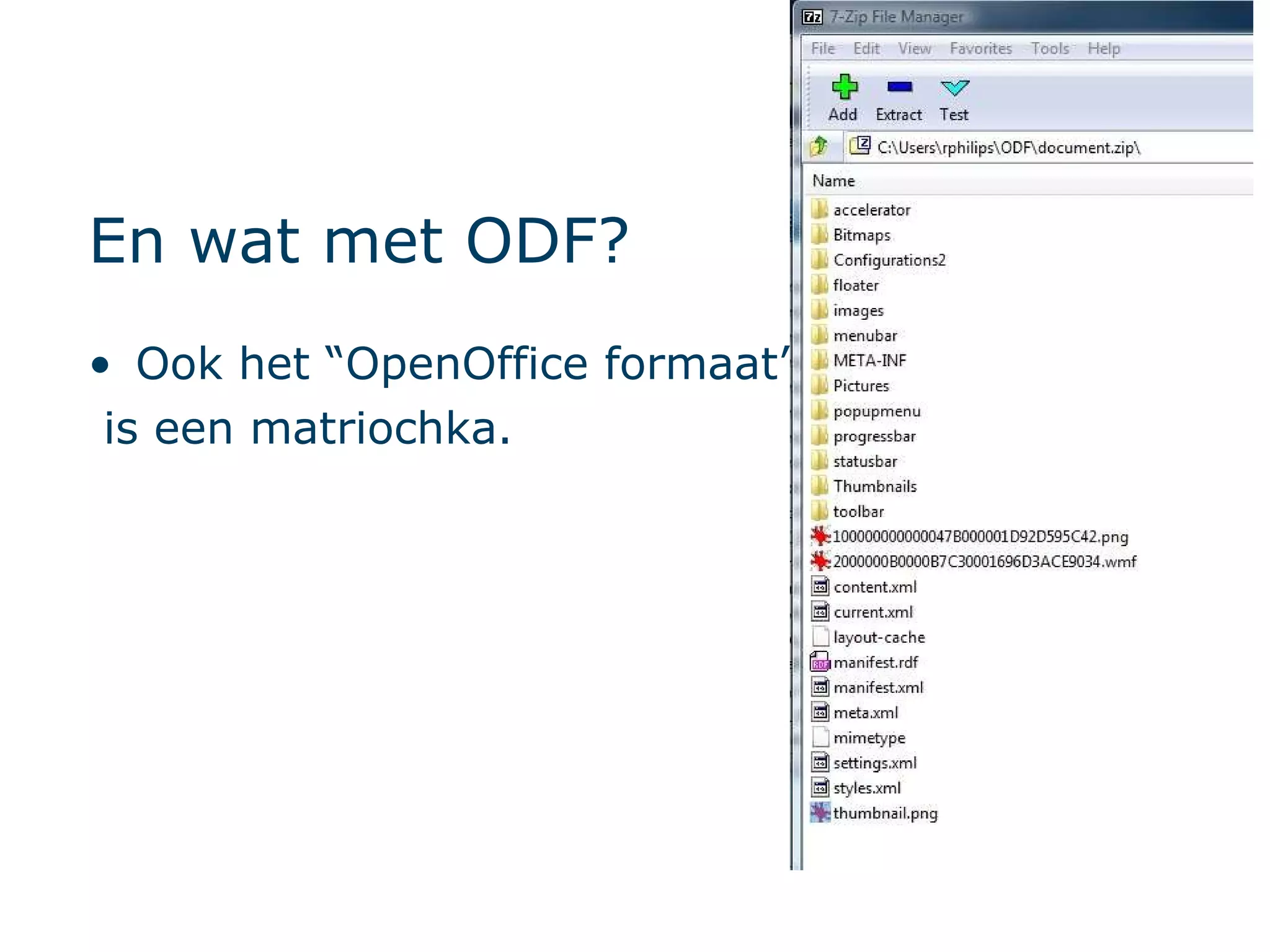OpenDocument Format in bibliotheeksystemen | PPT