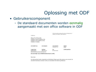 OpenDocument Format in bibliotheeksystemen | PPT