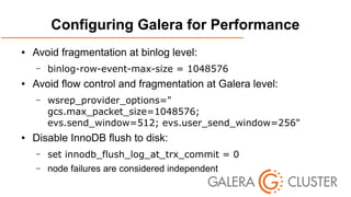 Using Galera Cluster to Power Geo-distributed Applications on the WAN | PPT